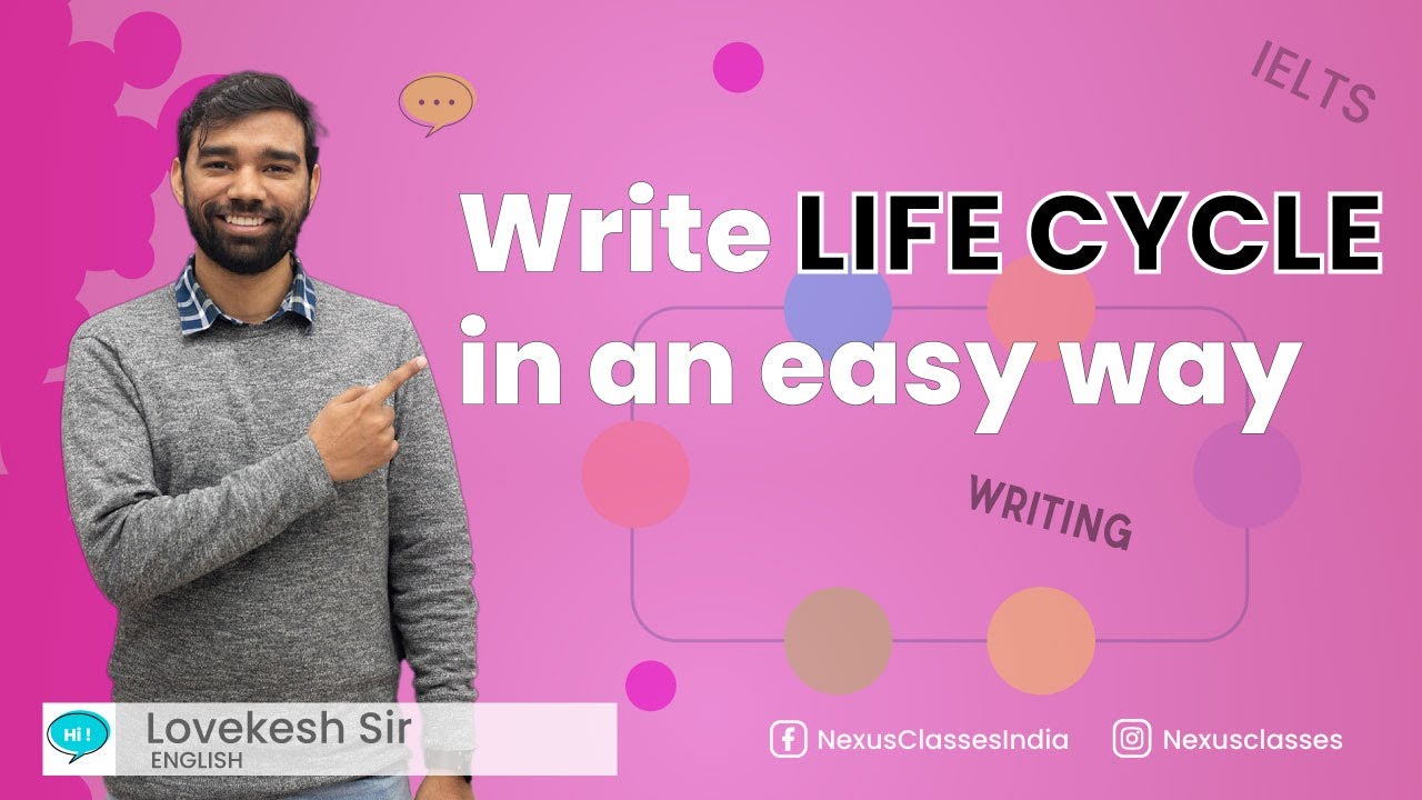 IELTS Life Cycle | ACADEMIC | TASK 1 | Lovekesh Sir - YouTube