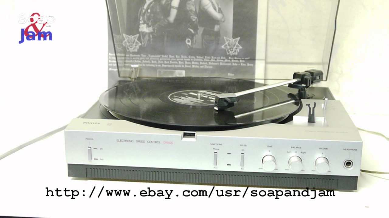 Vintage Turntable Player Philips Electronic Speed Control 5420 D5420 ...