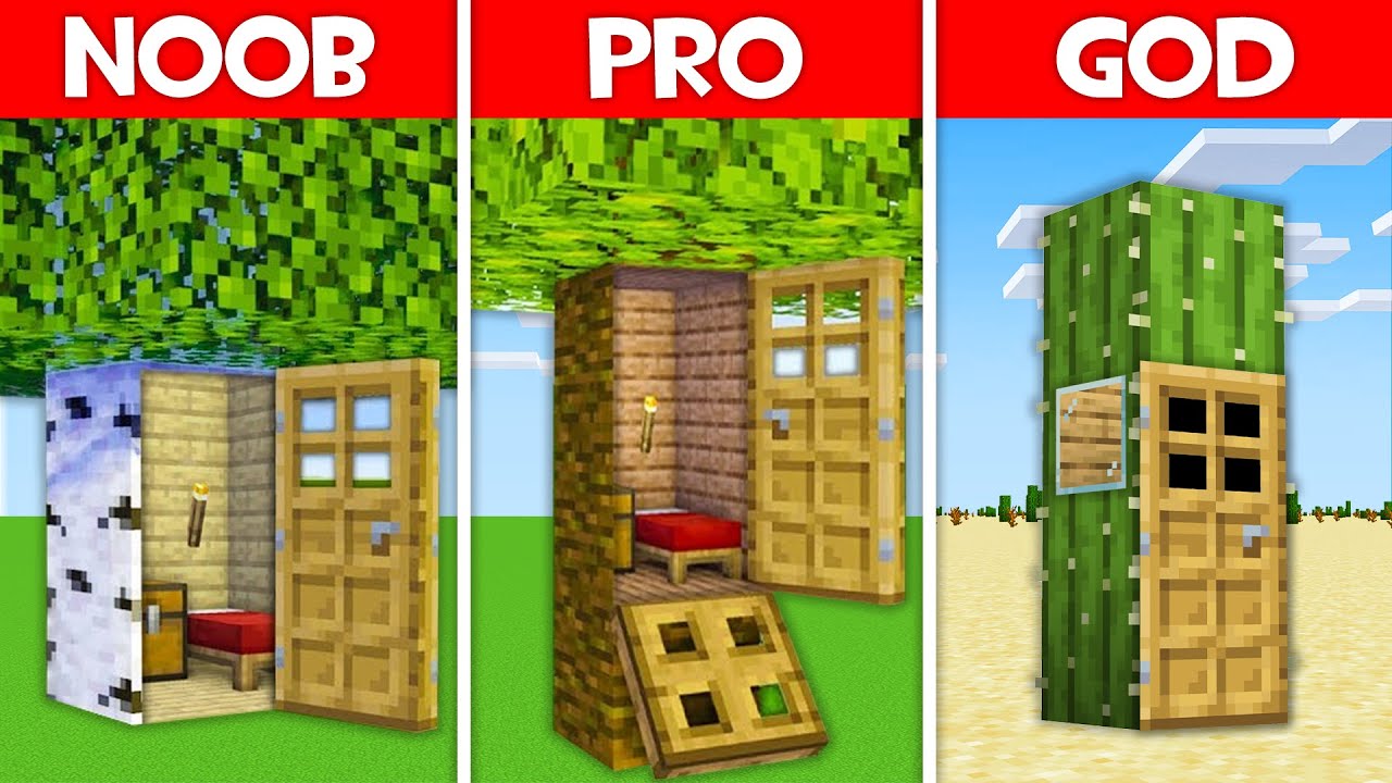Minecraft Battle: INSIDE TREE HOUSE BUILD CHALLENGE - NOOB vs PRO vs ...