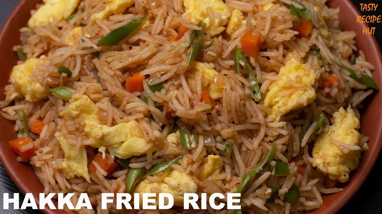 Hakka Fried Rice ! Street Style Egg Fried Rice Recipe - YouTube
