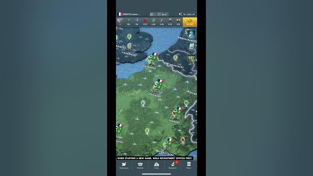 CONFLICT OF NATIONS WW3 Day 1 Flashpoint Tutorial (National Guard)#War #conflictofnations - YouTube