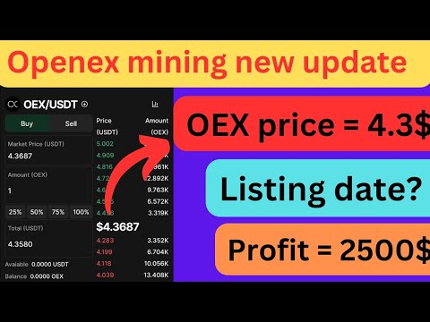 OpenEX Mining New update| OpenEX price 4$😍|OpenEX withdrawal |total ...