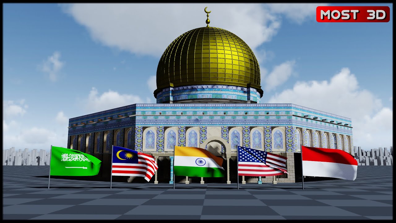 Countries by Number of Mosques in 3d animation comparison - YouTube