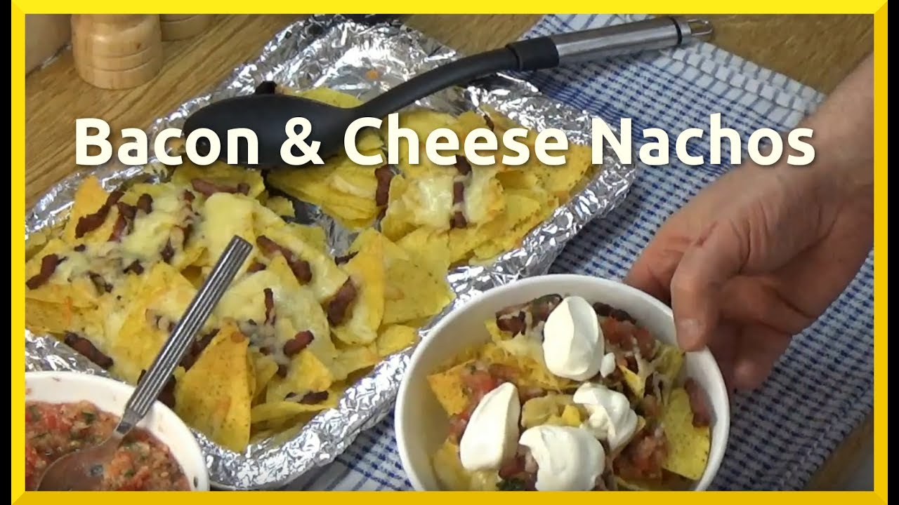 How to Cook Bacon & Cheese Nachos with Home-Made Salsa - YouTube