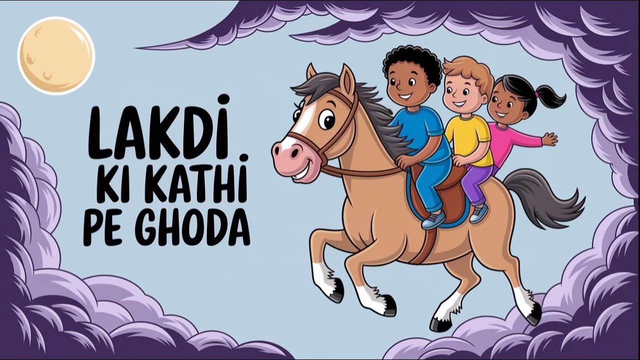 Lakdi Ki Kathi - लकड़ी की काठी काठी पे घोडा | Nursery Rhymes | New ...