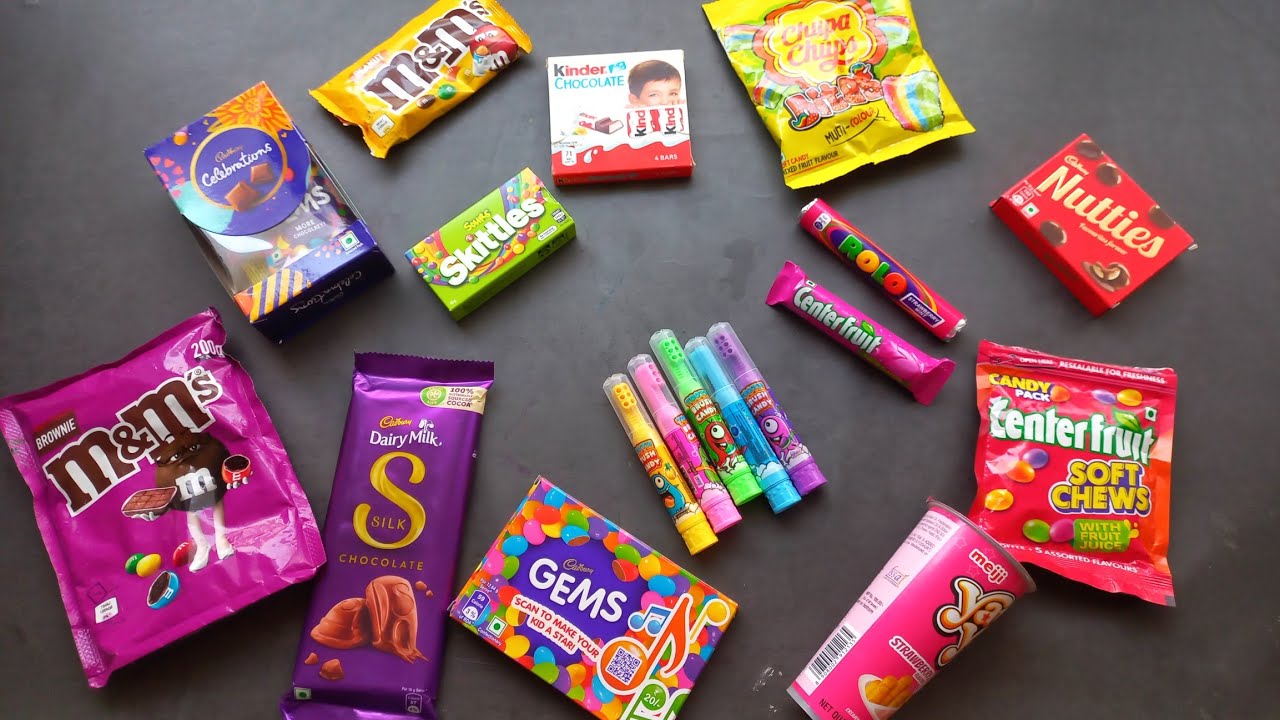 100 candies opening, chocolate a video, lots of chocolates, Cadbury ...