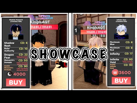 NEW Shadow Monarch and Infinity Gojo Showcase! Anime Dimensions ...