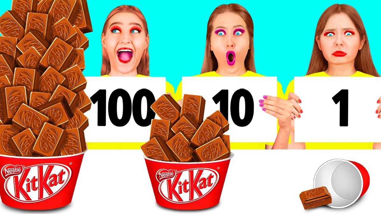 100食品层 挑战 | 有趣的情况下 在厨房 RaPaPa Challenge - YouTube