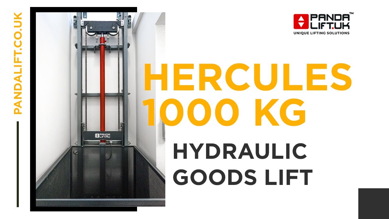 The HERCULES-1000 KG goods lift - YouTube