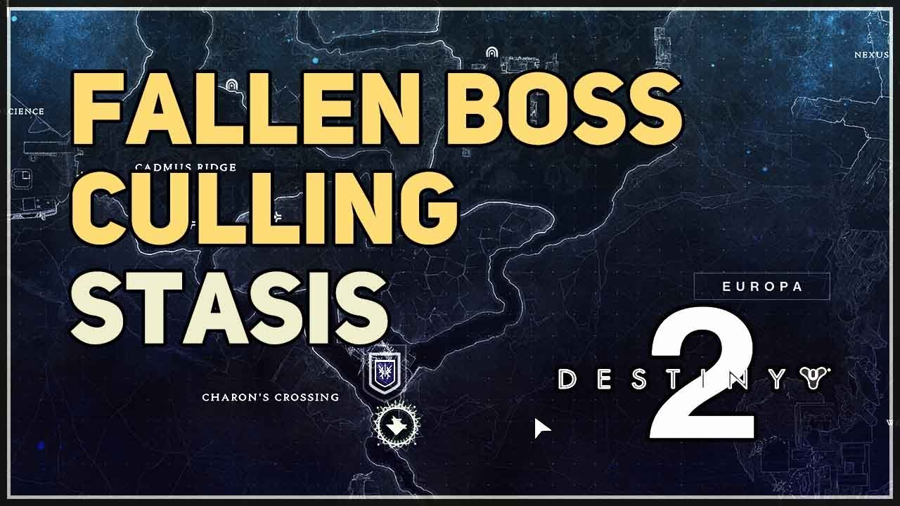 Fallen Boss Culling Stasis Destiny 2 - YouTube