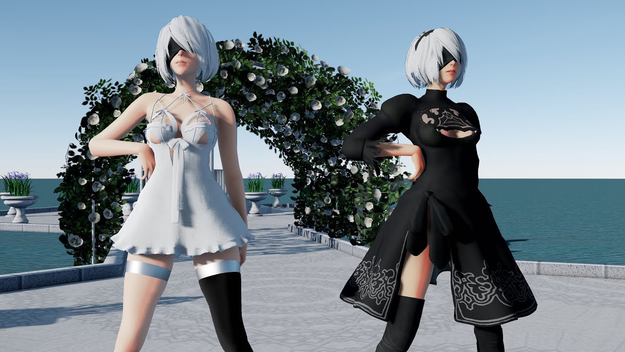 (mmd) 2B Your Song by 少女未遂 motion - YouTube