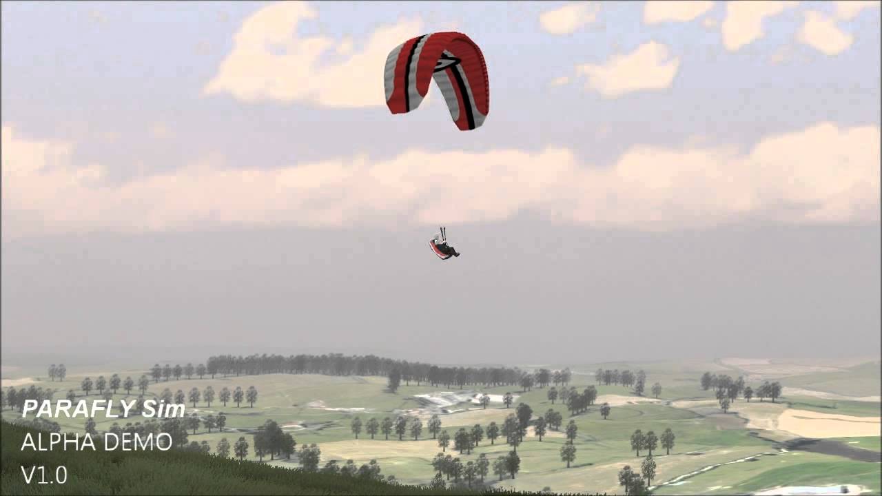 3D ParaflySim : Me Paragliding close to the edge (more simulator ...