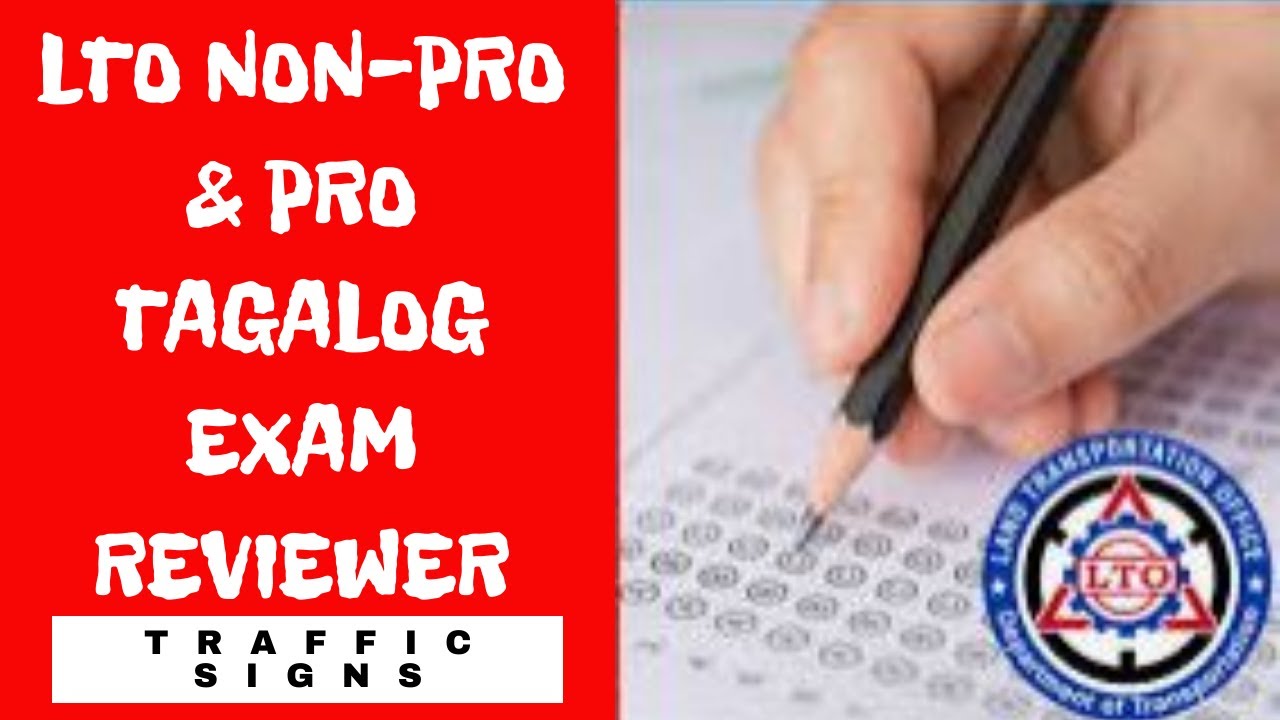 LTO TRAFFIC SIGNS EXAM REVIEWER (TAGALOG) - @JHUNADRIANLEE - YouTube
