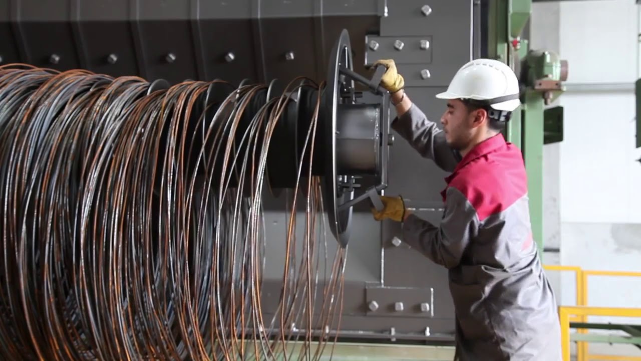 Shotblasting Line For Wire rod - YouTube