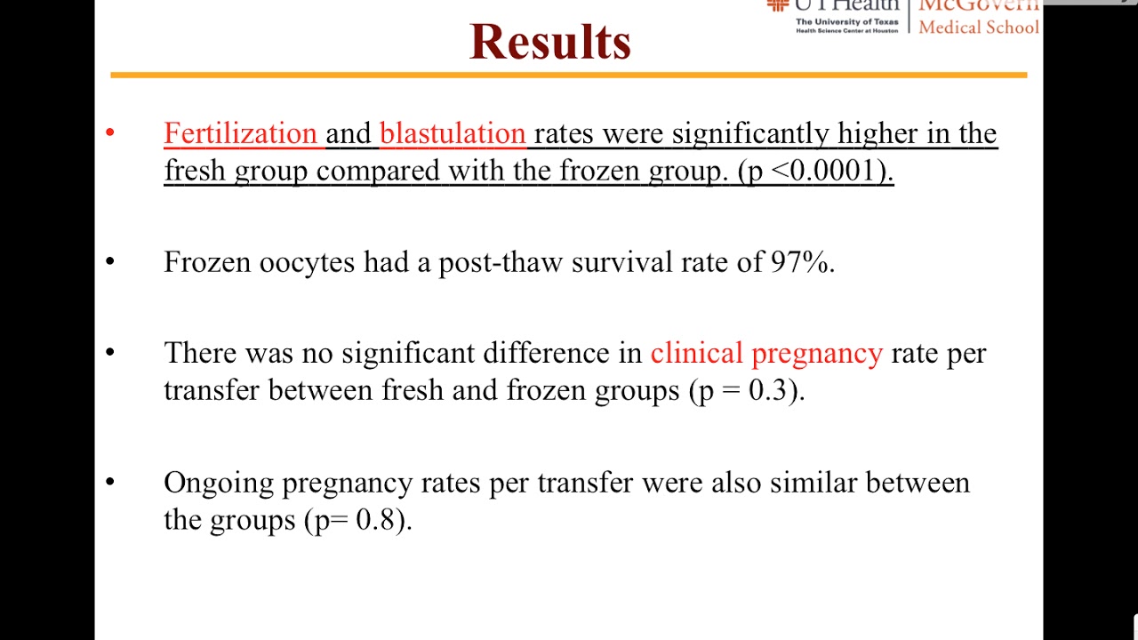 Fresh vs Frozen Donor Oocytes? ASRM 2018, by Susan Hosseini Nasab, M.D ...