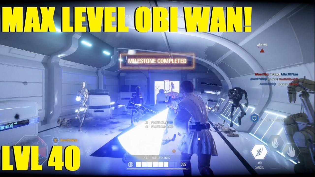 Star Wars Battlefront 2 - MAX LEVEL (LVL 40) OBI WAN KENOBI! (Obi Wan ...