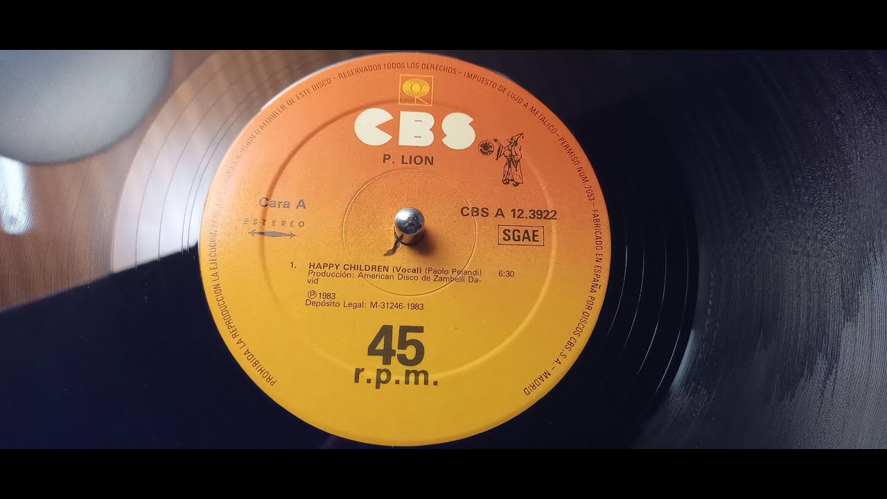 P . LION - "Happy Children" (Extended / Maxi Single) (1983) // HQ - YouTube