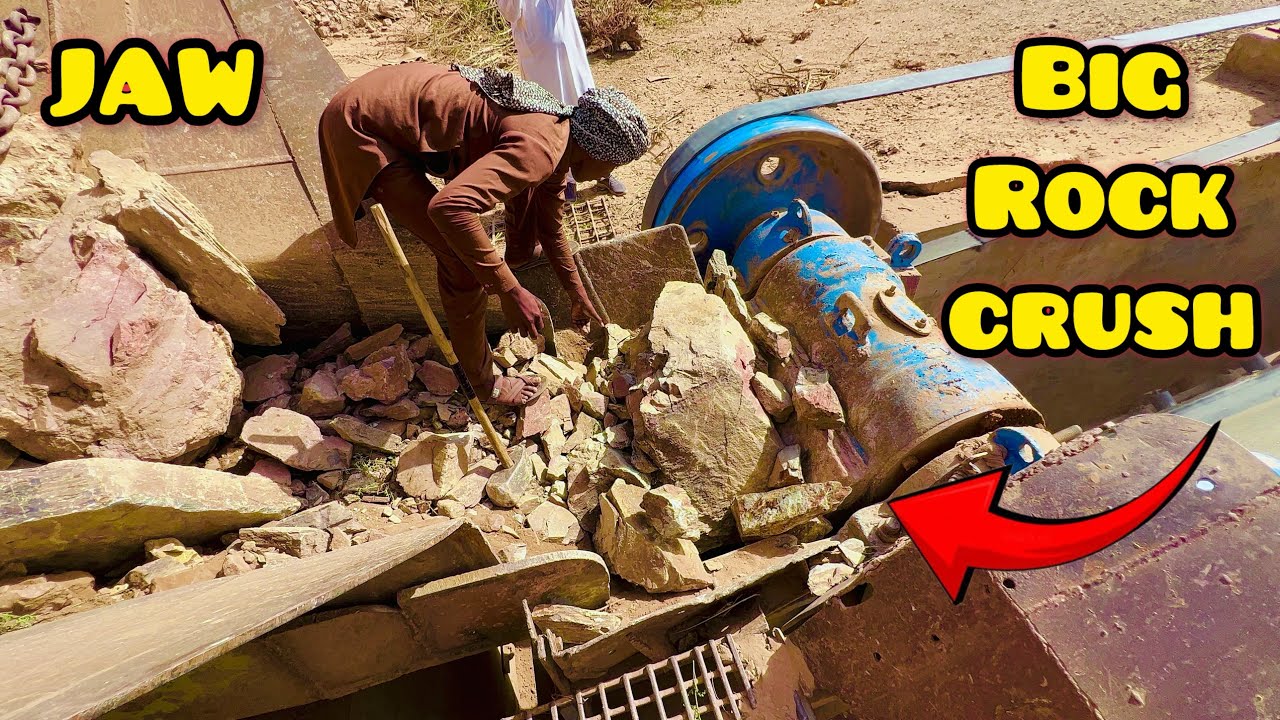 "Profect Rock Crushing Masheen Jaw in Action! Big Stone Cushing" # ...