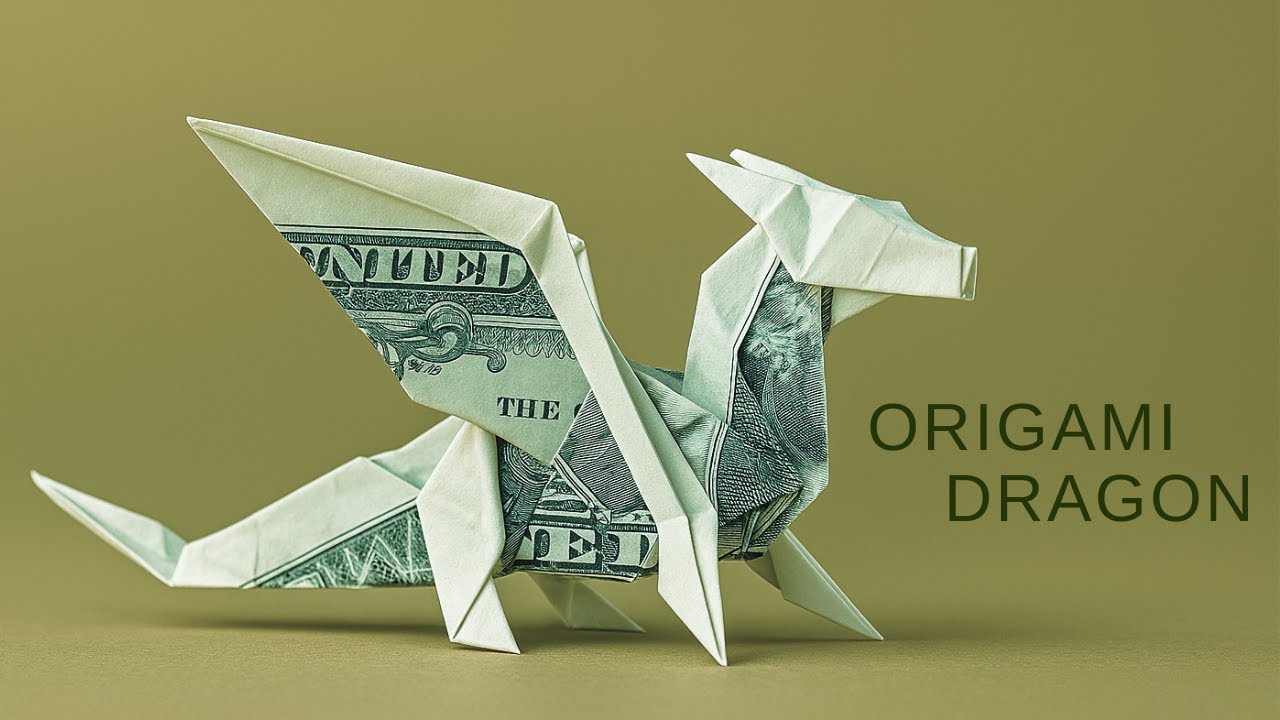 Money Origami Dragon – Epic Dollar Bill Fold for Fantasy Lovers! - YouTube