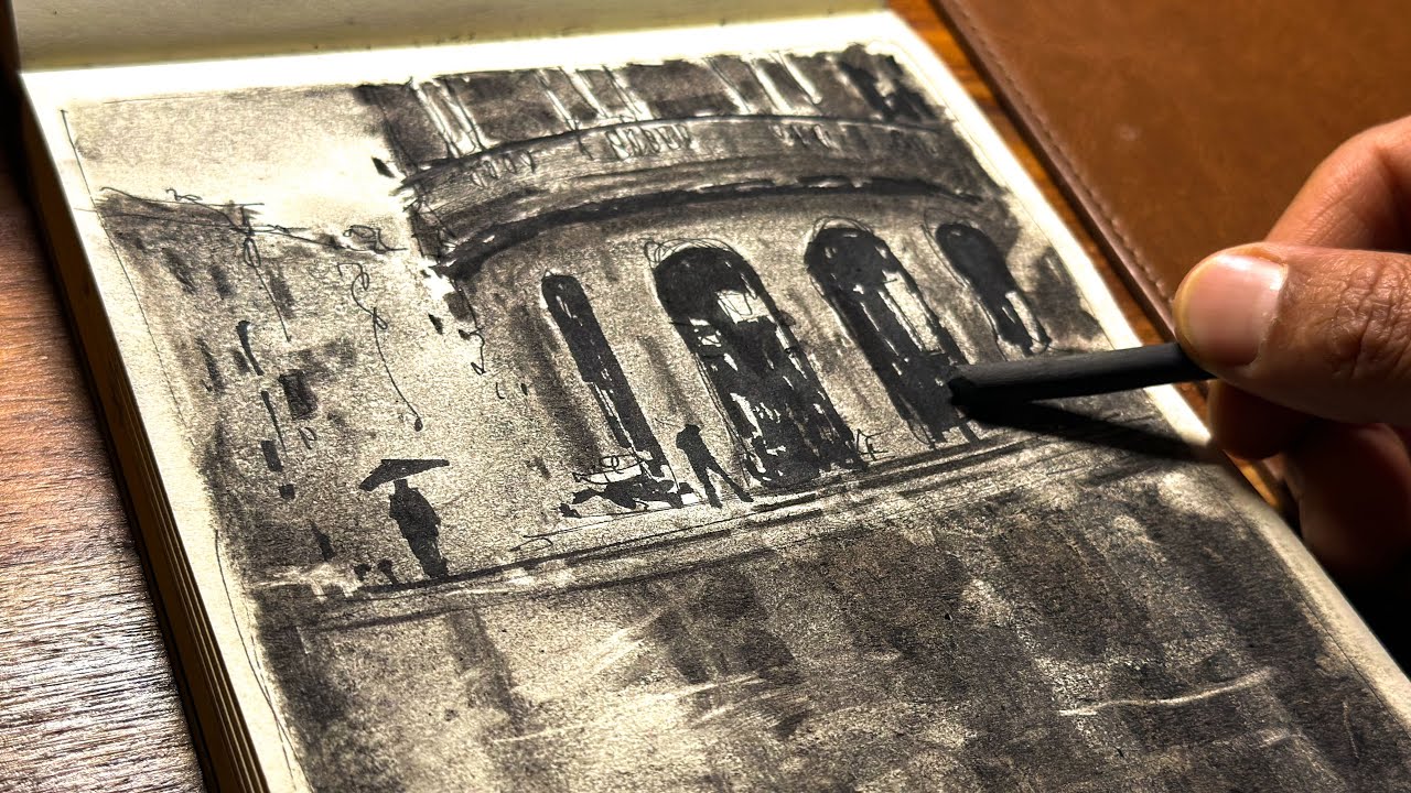 Did something I have NEVER done before with Ink & Charcoal - YouTube