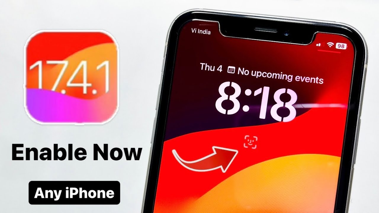 How to Enable Face iD icon on iPhone Lockscreen iOS 17.4.1 - YouTube