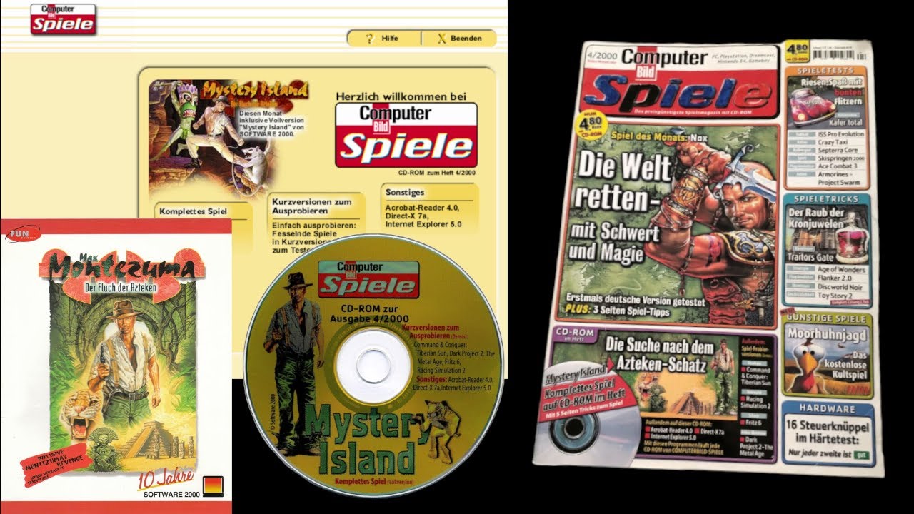 Ein Remake meiner ersten Computer Bild Spiele Review - Nr. 4/2000 - YouTube