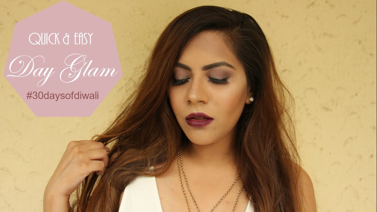 Quick and Easy Day Glam Makeup - YouTube