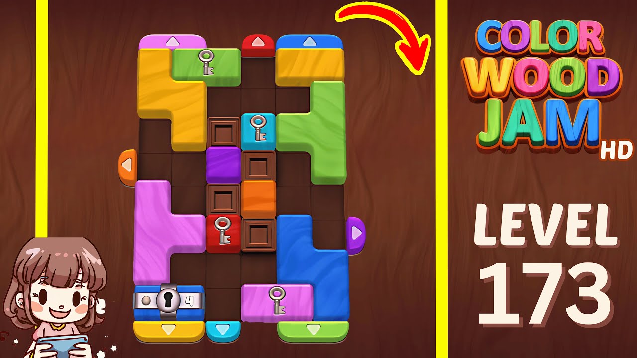 Color Wood Jam Level 173 Solution Walkthrough - YouTube