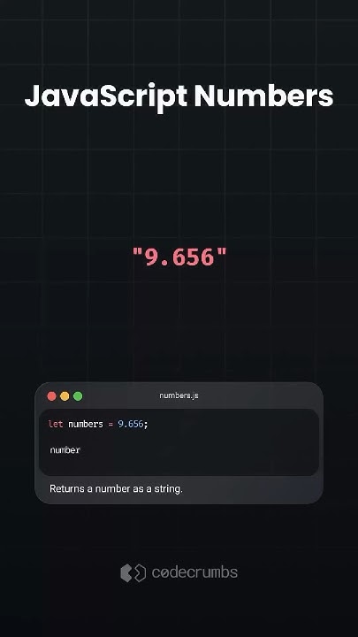 Do You Know These Javascript Number Methods Javascript Coding Programming Youtube