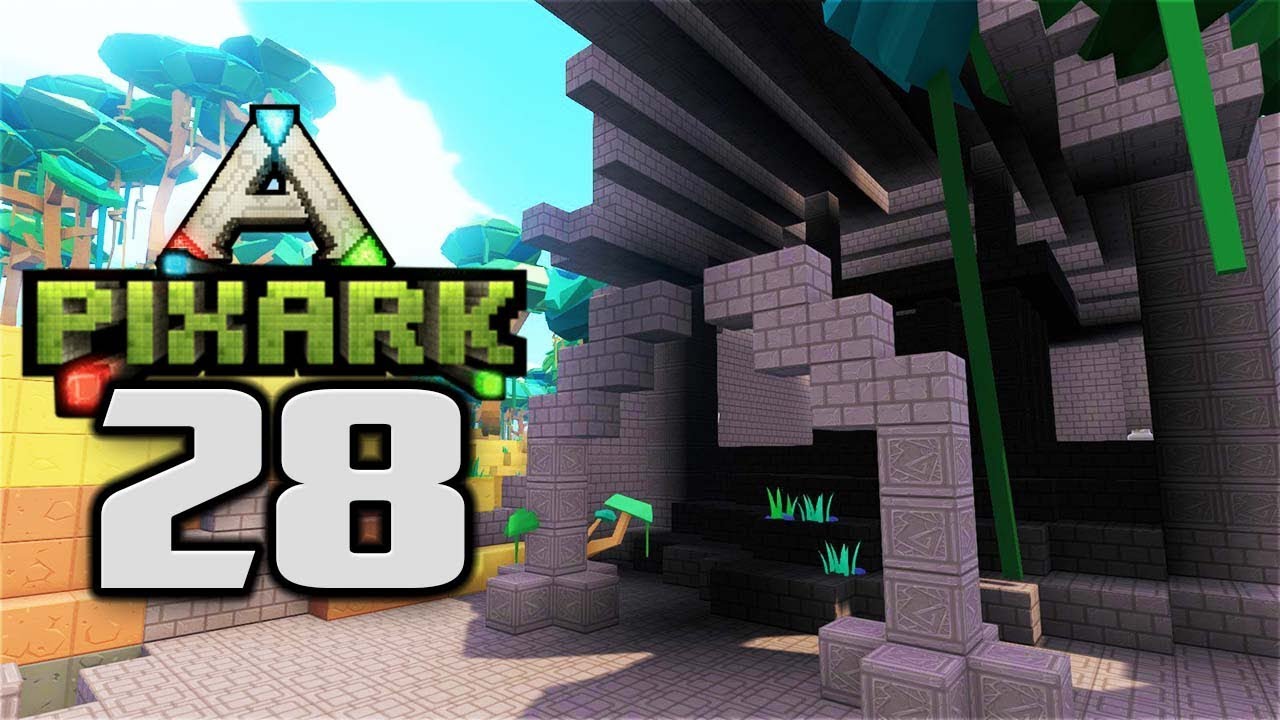 DUNGEON RAID! LOOTING RUINS! - Let's Play PixARK Gameplay Part 28 ...