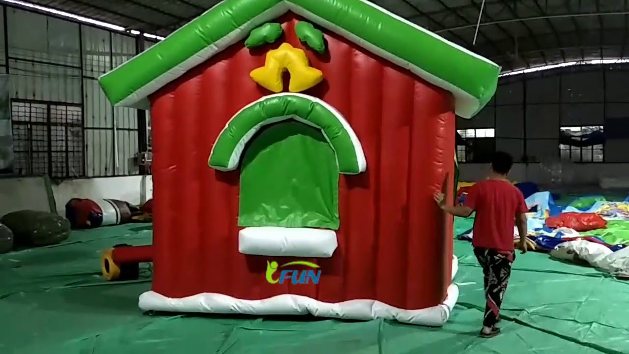 Inflatable Christmas House Santa Claus House Santas Grotto Tent