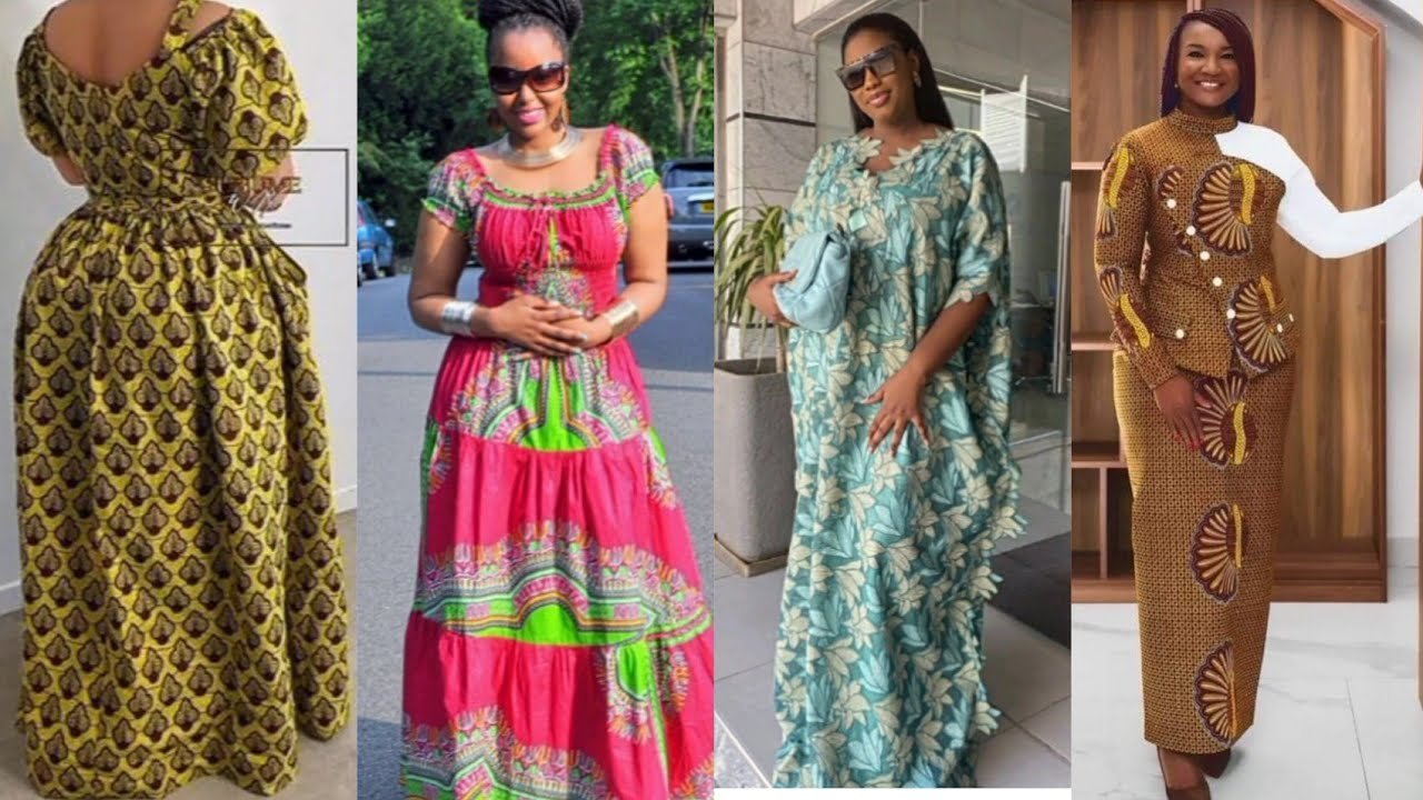 mishono mizuri inayotrend/mitindo mipya ya vitenge ankara gowns bubu ...