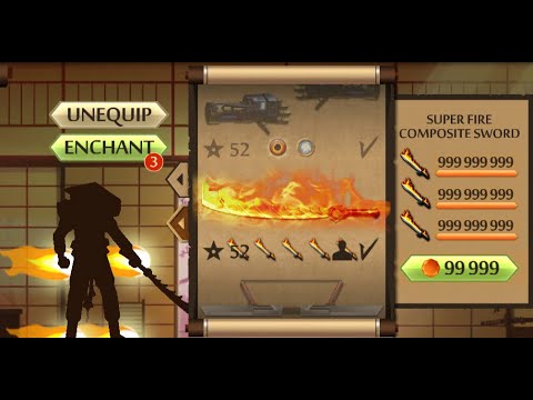 Shadow Fight 2 Ultimate Fire Composite Sword | Most Powerful Weapon ...