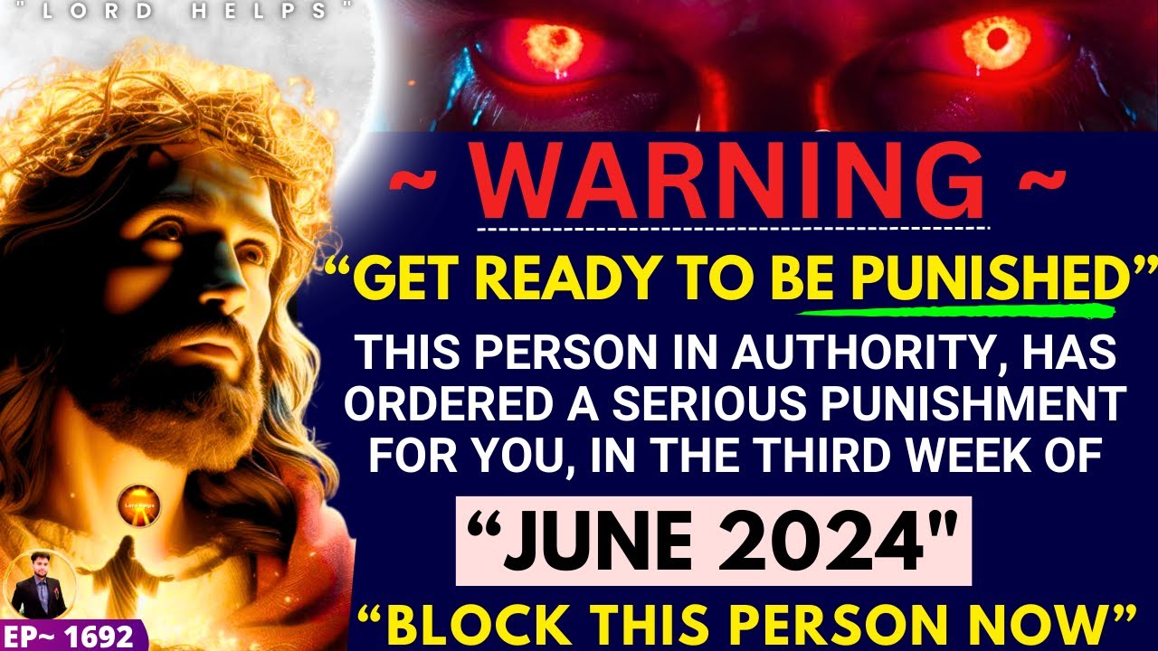 🔥JESUS WARNING- "I COMMAND YOU TO BE AWARE OF THIS PERSON...👆God's ...