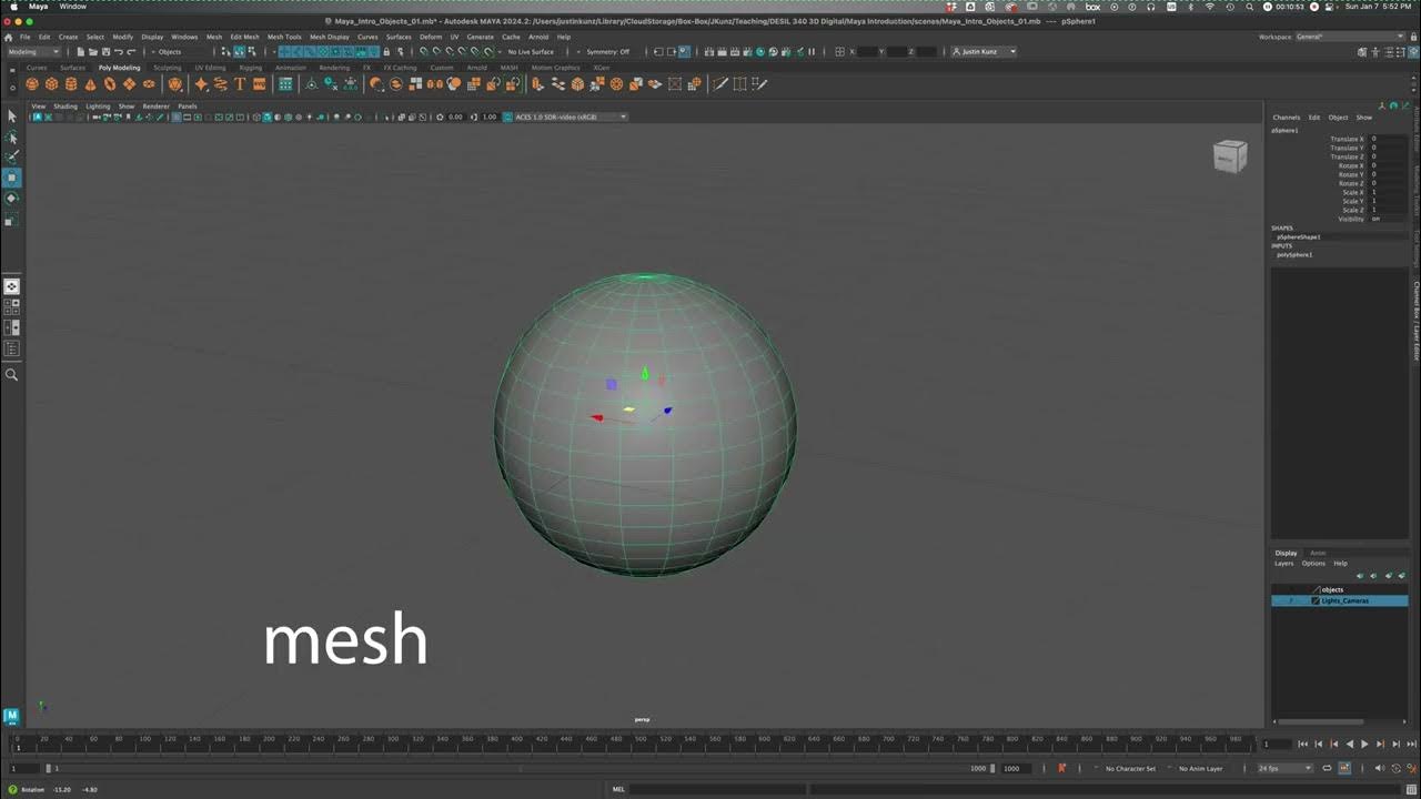 Maya Intro 01 — Basic Concepts and Terms - YouTube