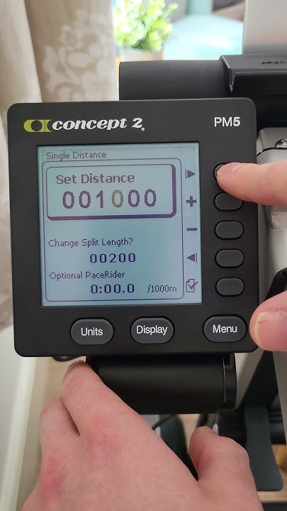 Setting the single distance on your C2 screen - YouTube