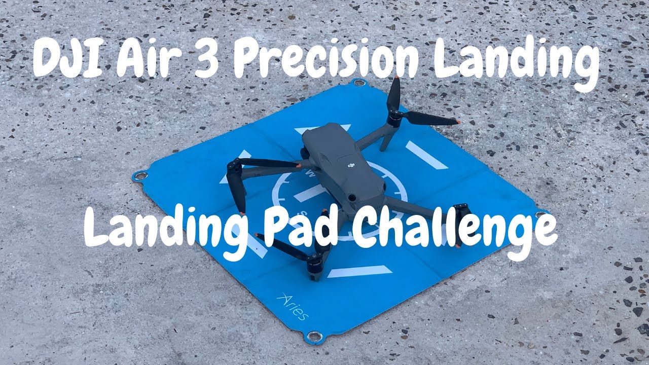 DJI Air 3 Precision Landing test with different landing pads - YouTube