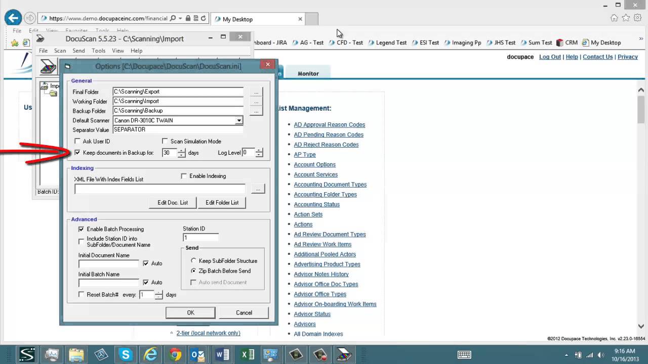 DocuScan Configuration - YouTube