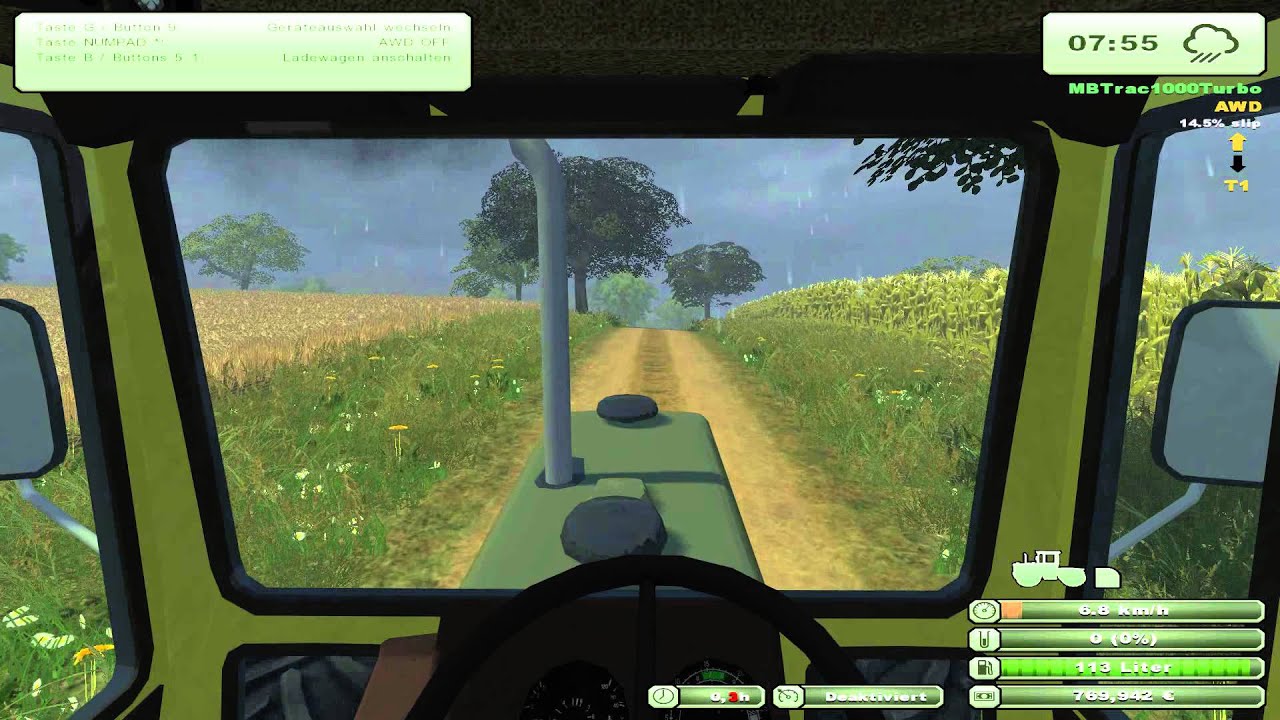 LS2013 HD | Test More Realistic Mod mit MB-Trac 1000 - YouTube