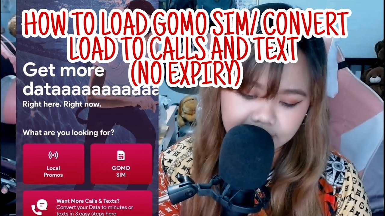 HOW TO LOAD GOMO SIM | CONVERT LOAD - YouTube