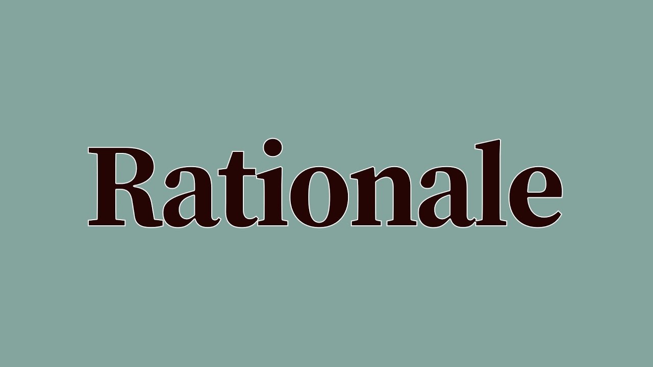 Rationale Meaning And Definition YouTube rationale-meaning-and-definition-youtube