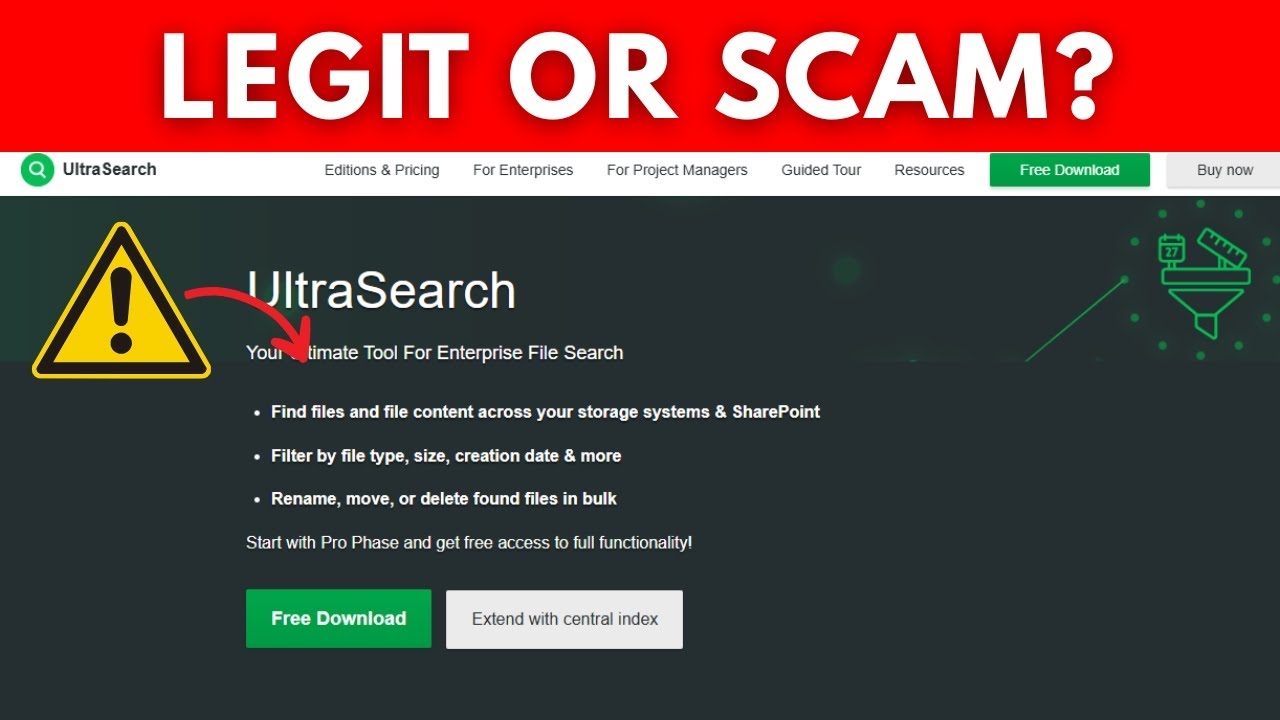UltraSearch Review This Tool Finds Any File in 1 Second - YouTube