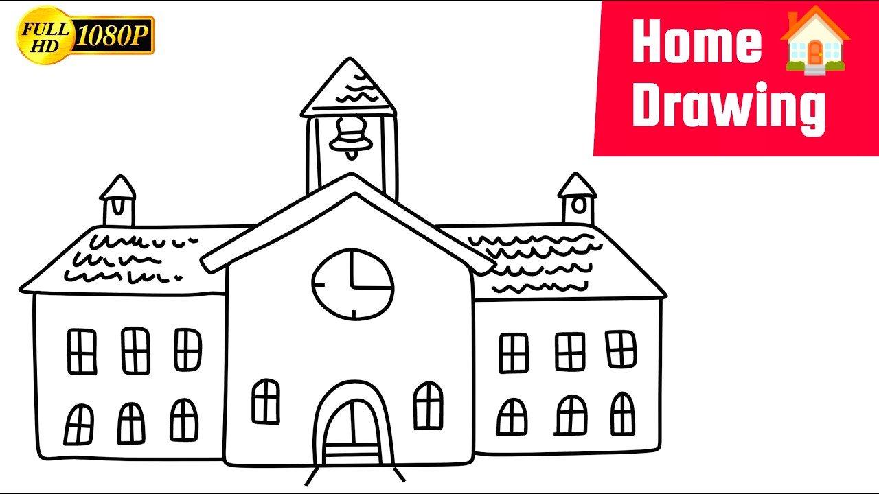 Easy Home Drawing By Ashish Samrat, Home Drawing, Art, Craft, Exam ...