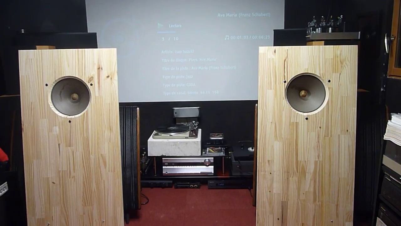 Baffle Plan Wigo Klangfilm - Open Baffle Loudspeakers - YouTube
