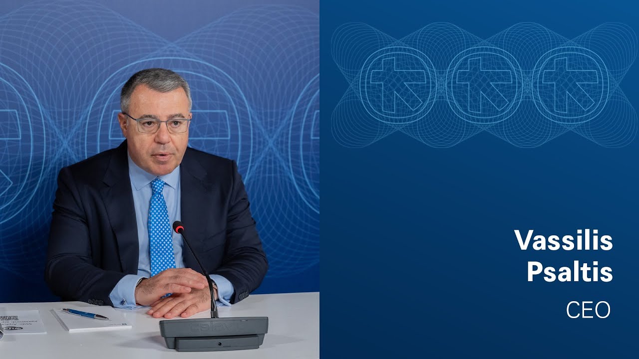 Vassilis Psaltis, CEO, at the General Meeting 2023 of Alpha Services ...