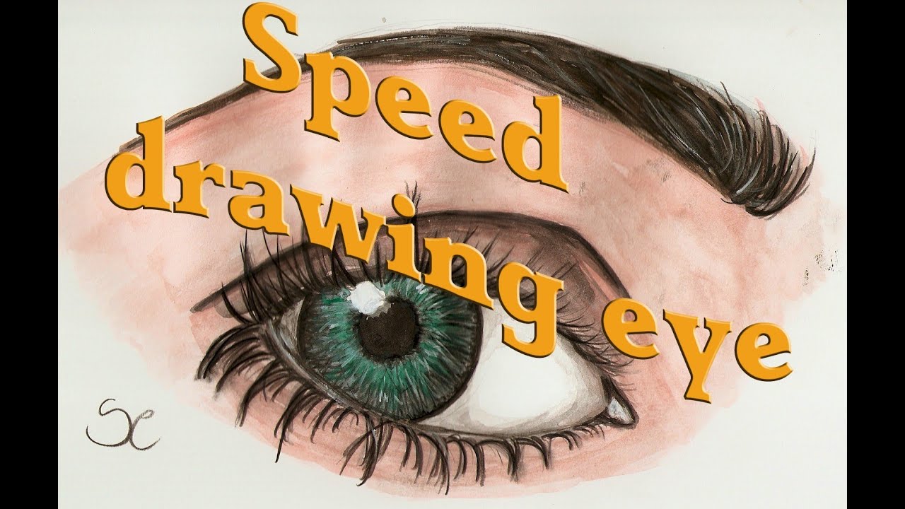 Speed drawing eye - YouTube
