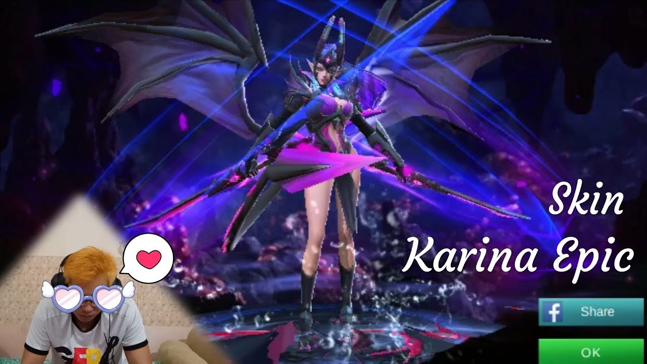 SKIN KARINA EPIC - LOTERE PHP - MOBILE LEGENDS - YouTube