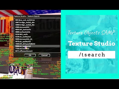How Find Texture Objects SAMP Texture Studio Change List Where ...