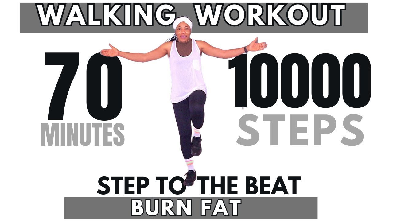 10000 Steps Indoor Walking Workout 70 min Dance Workout! Zumba Dance ...