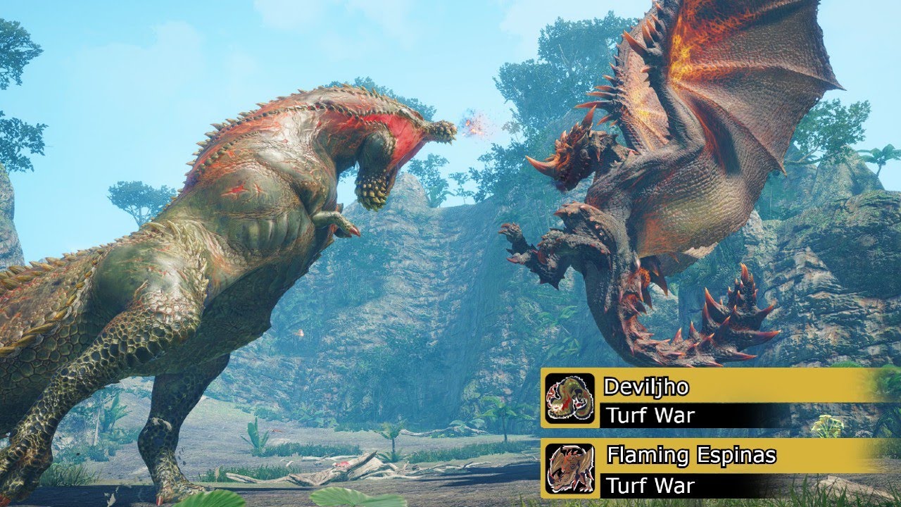 This Deviljho vs Espinas Turf War is INSANE! - YouTube